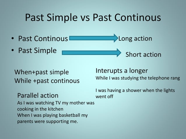 Past simple vs past continuous