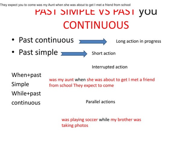 Past simple vs past continuous | PPTX