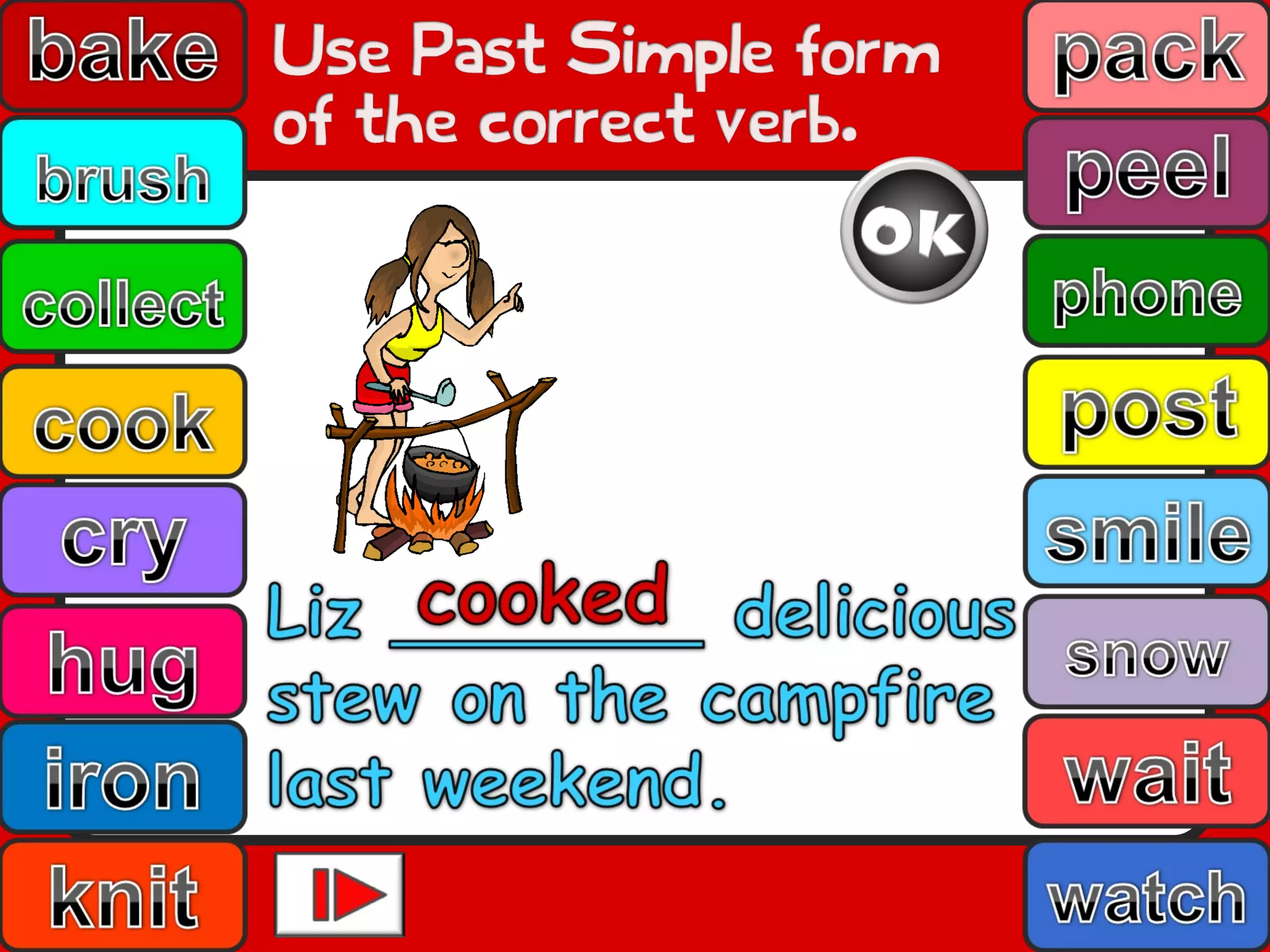 Past simp regular verbs rules and exercise | PPT