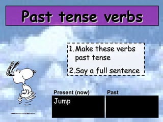 Tom's TEFL - Past Tense Verbs | PPT