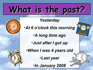 Tom's TEFL - Past Tense Verbs | PPT