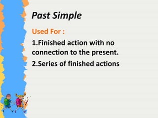 Past tense + used to | PPTX