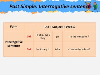 Past tense + used to | PPTX