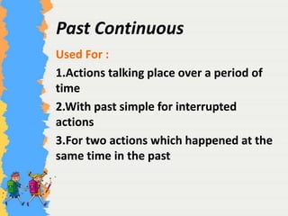 Past tense + used to | PPTX