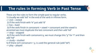 PAST TENSE.pptx pasr tensis for bbelajar | PPTX