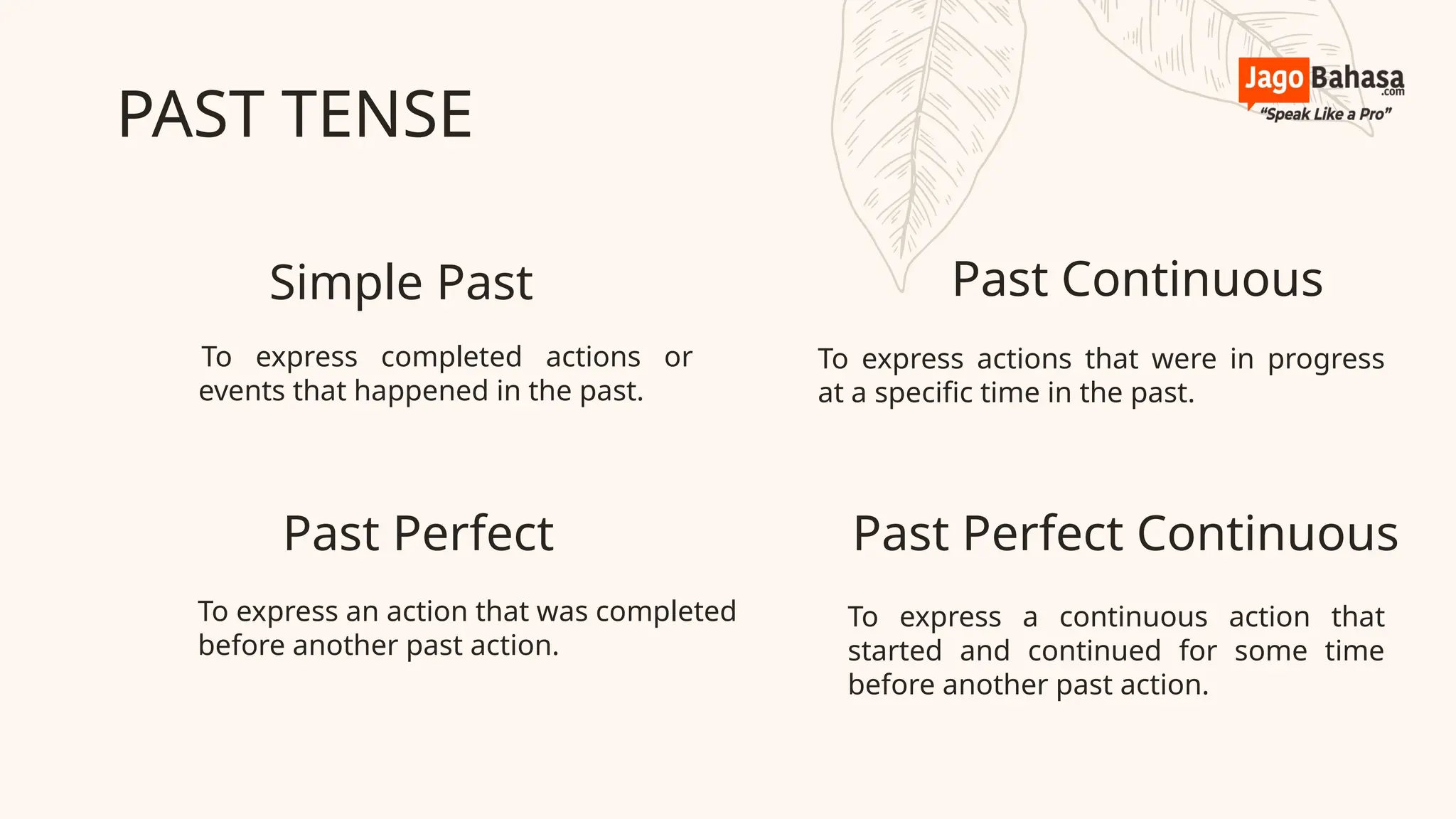 English grammar Past tense and the exercises | PPTX