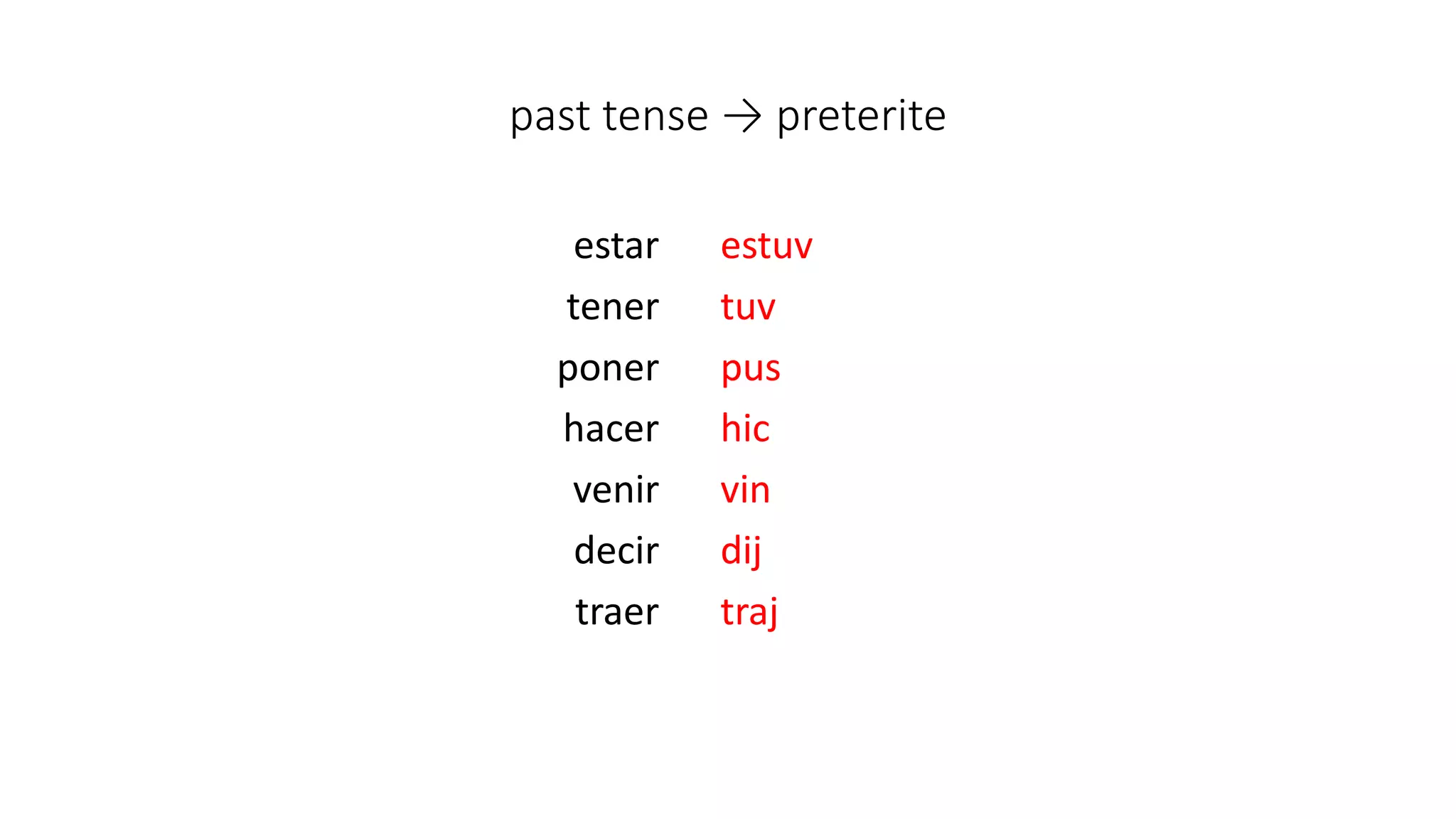 Introduction to the spanish past perfect tense | PPTX
