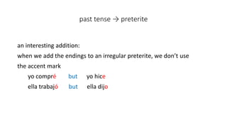 Introduction to the spanish past perfect tense | PPTX