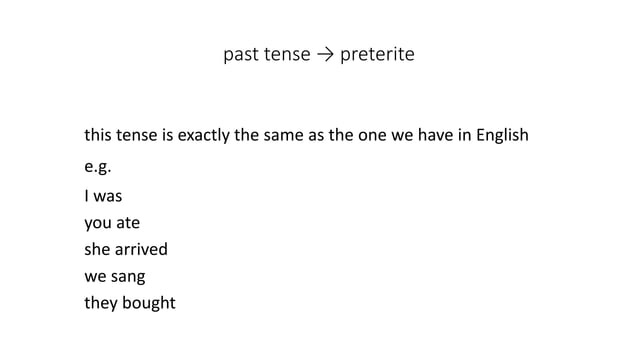 Introduction to the spanish past perfect tense | PPTX
