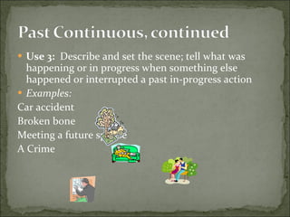 Past tenseandpastcontinuousverbs | PPT