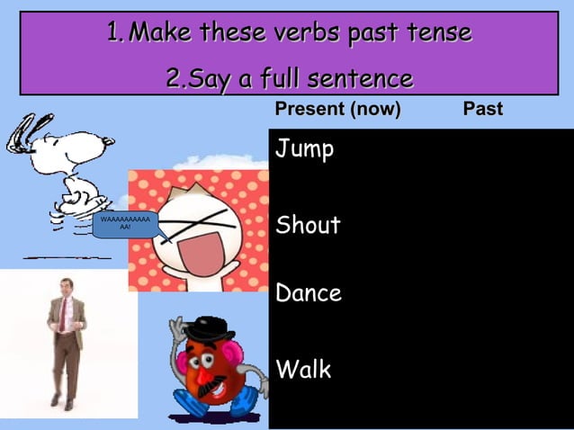 Past tense animated ppt | PPT