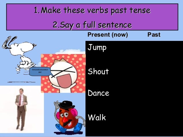 Past tense animated ppt