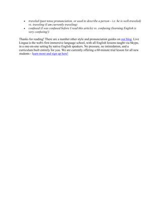 Past Tense In English | PDF