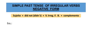 Past Tense of Irregular Verbs | PPTX