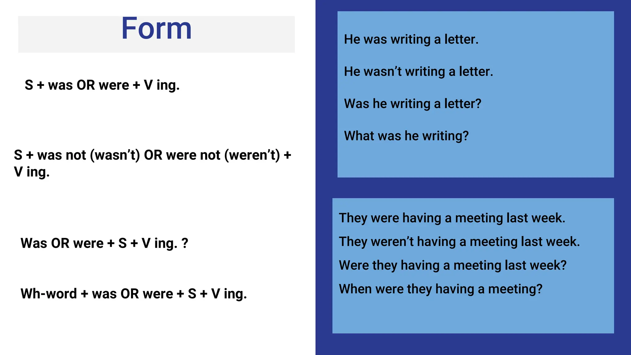 The past tense: the simple and continuous aspect | PPT