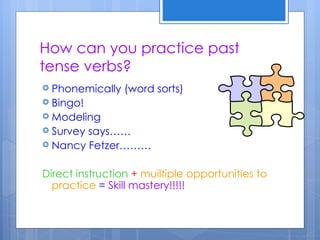 Past tense ppt | PPT