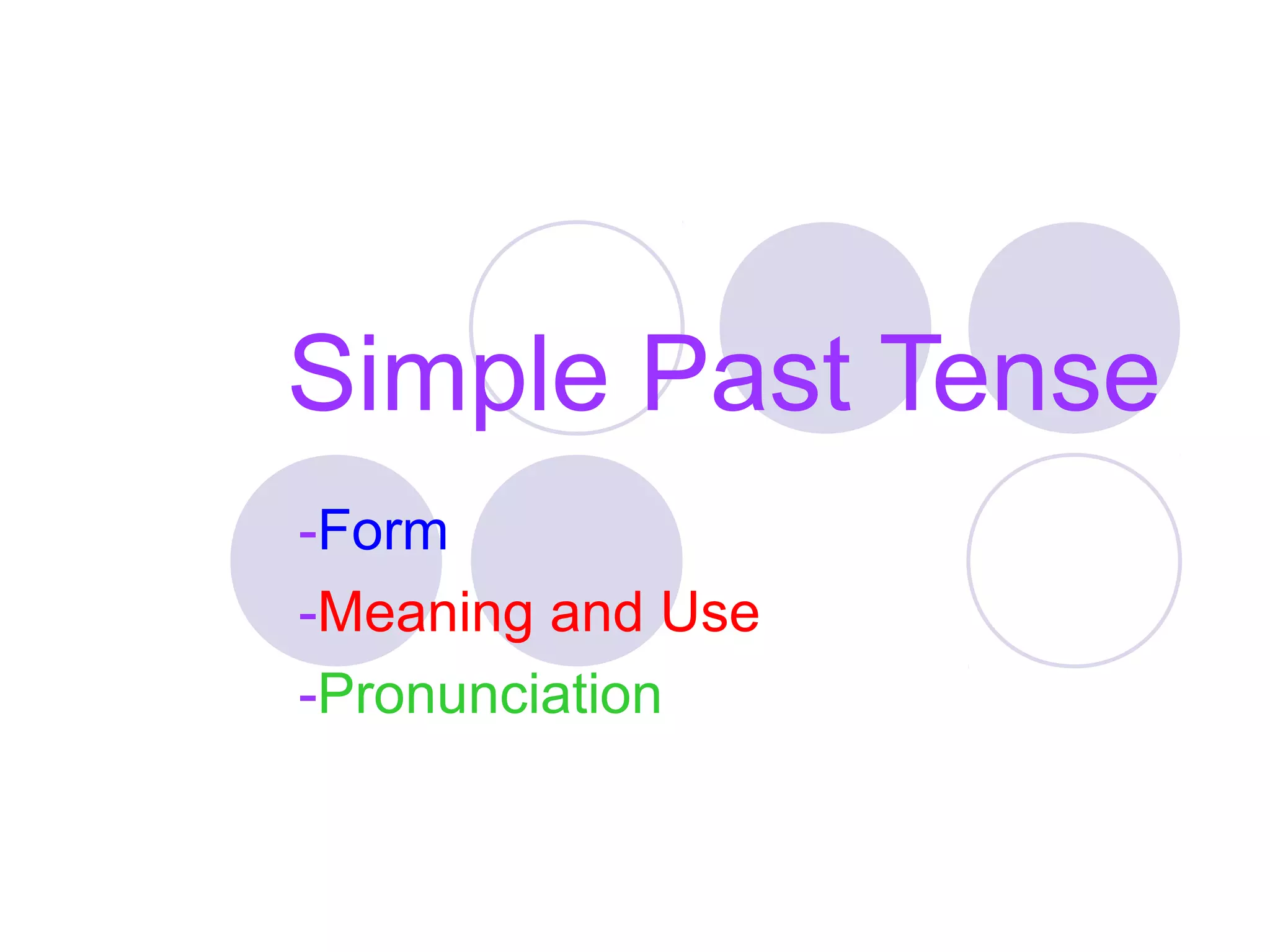 Past tense ppt | PPT