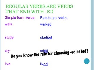 More Past Tense | PPT