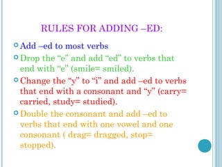 More Past Tense | PPT