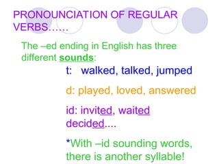 SIMPLE PAST TENSE ENGLISH PRESENTATION 2025 | PPT