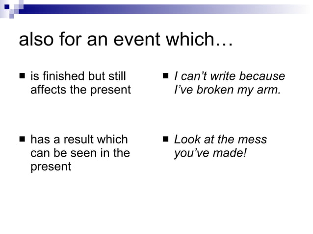 Past Tenses | PPT