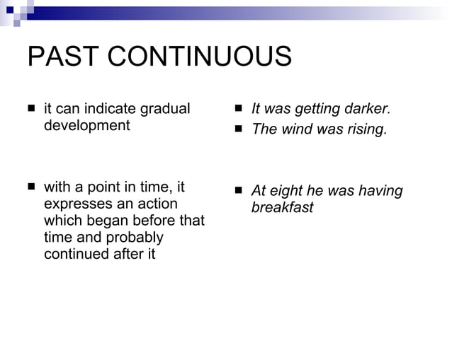 Past Tenses | PPT