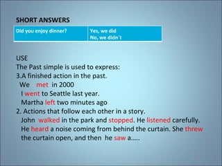 Past Tenses | PPT