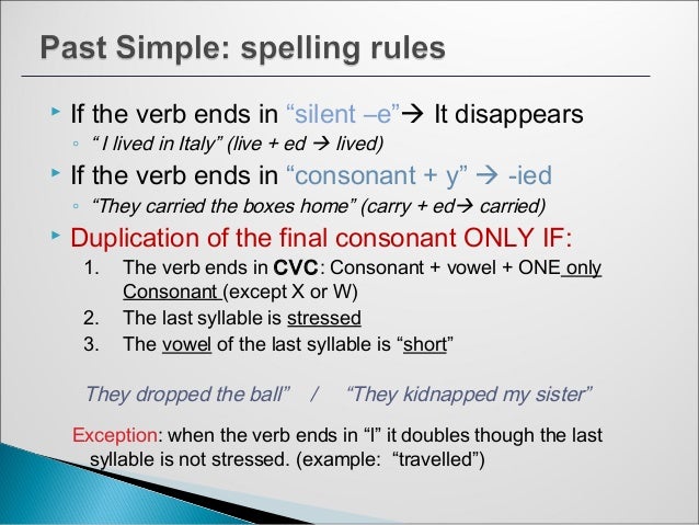 Past Tenses past-tenses