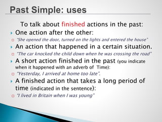 Past tenses | PPTX