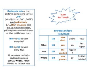 Past tenses (Minulé časy) | PDF