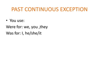 Past tenses | PPT