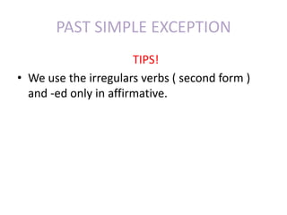 Past tenses | PPT