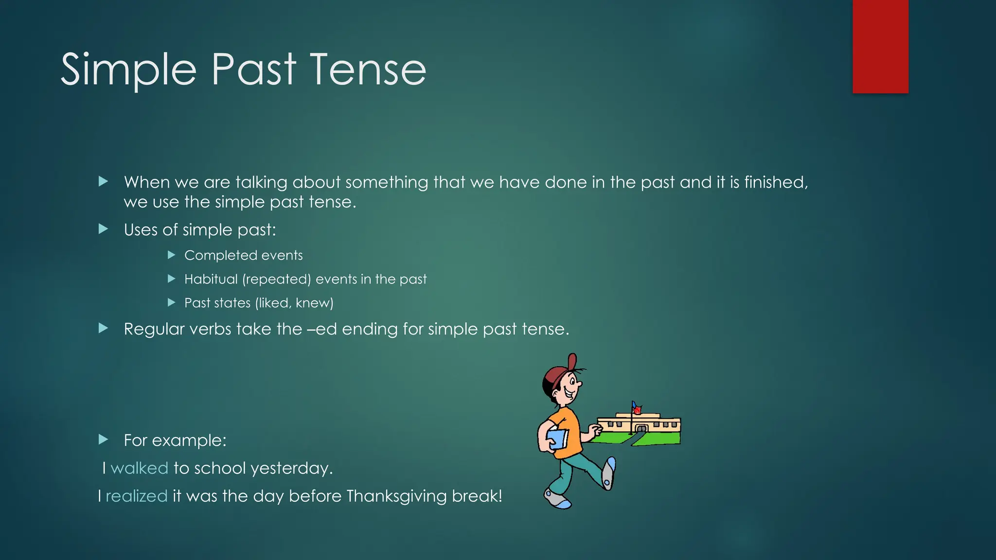Past Tenses: Explation and Example Sentences | PPT