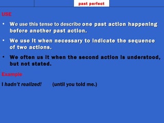 Past tenses contrast | PPT