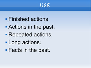 Past tenses outlines | ODP