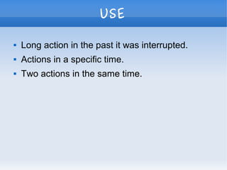 Past tenses outlines | ODP