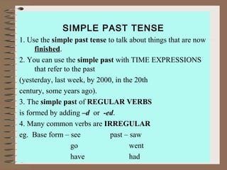 Past tenses ppt | PPT