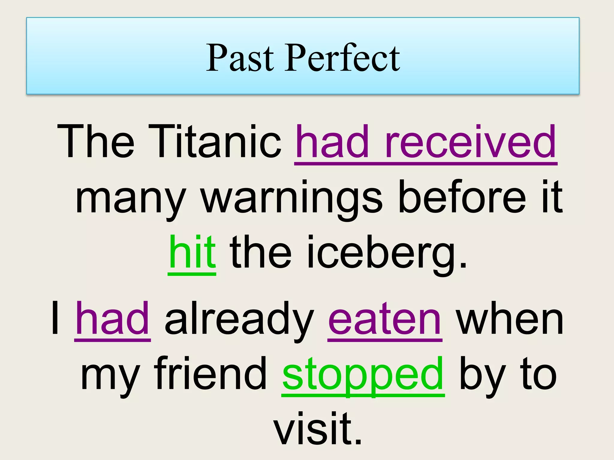 Past tenses (revision) | PPT