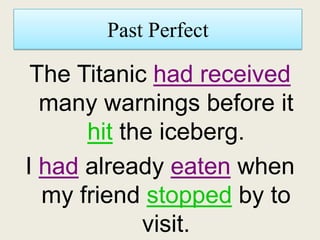 Past tenses (revision) | PPTX