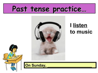 Past tense verbs 5to | PPT