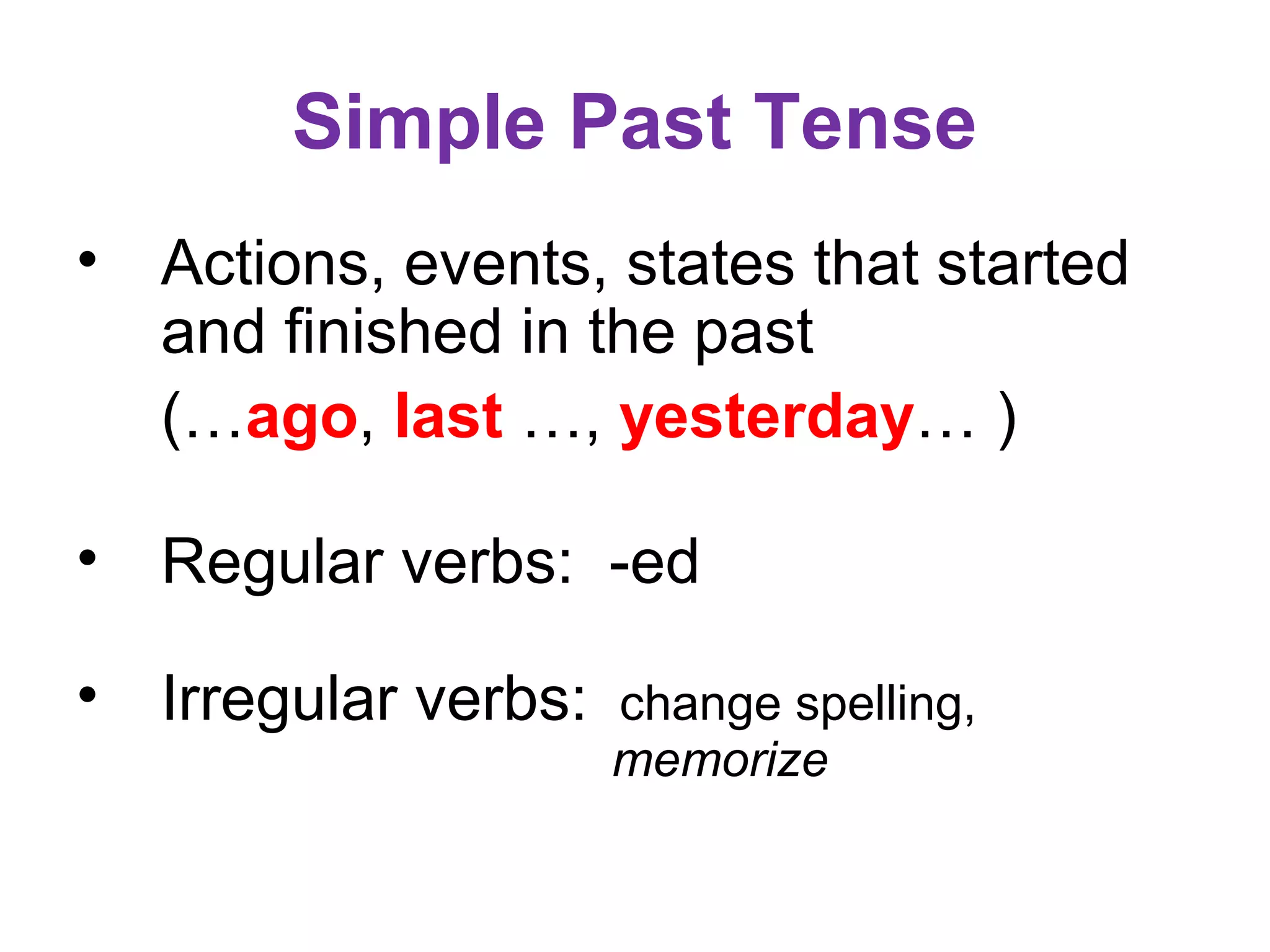 Past tense vs past continuous edited | PPT