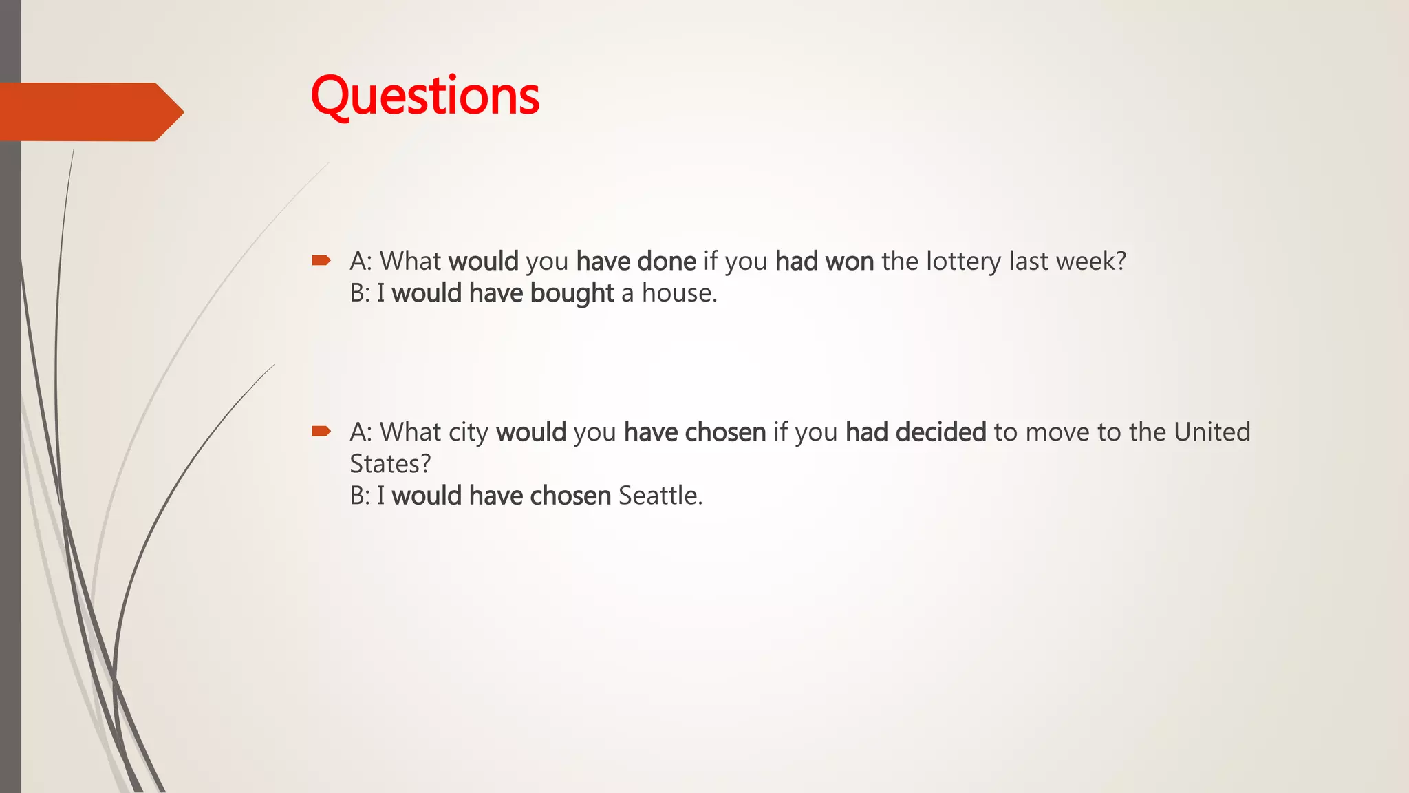 Past unreal conditional | PPTX