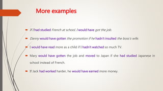 Past unreal conditional | PPTX