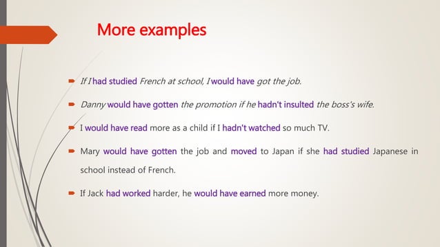 Past unreal conditional | PPTX