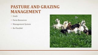 Pasture and grazing management | PPTX