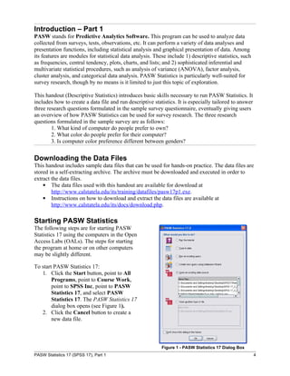 SPSS statistics - how to use SPSS | DOC