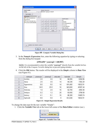 SPSS statistics - how to use SPSS | DOC