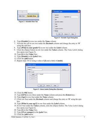 SPSS statistics - how to use SPSS | DOC