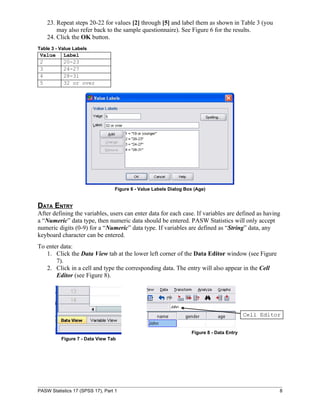 SPSS statistics - how to use SPSS | DOC