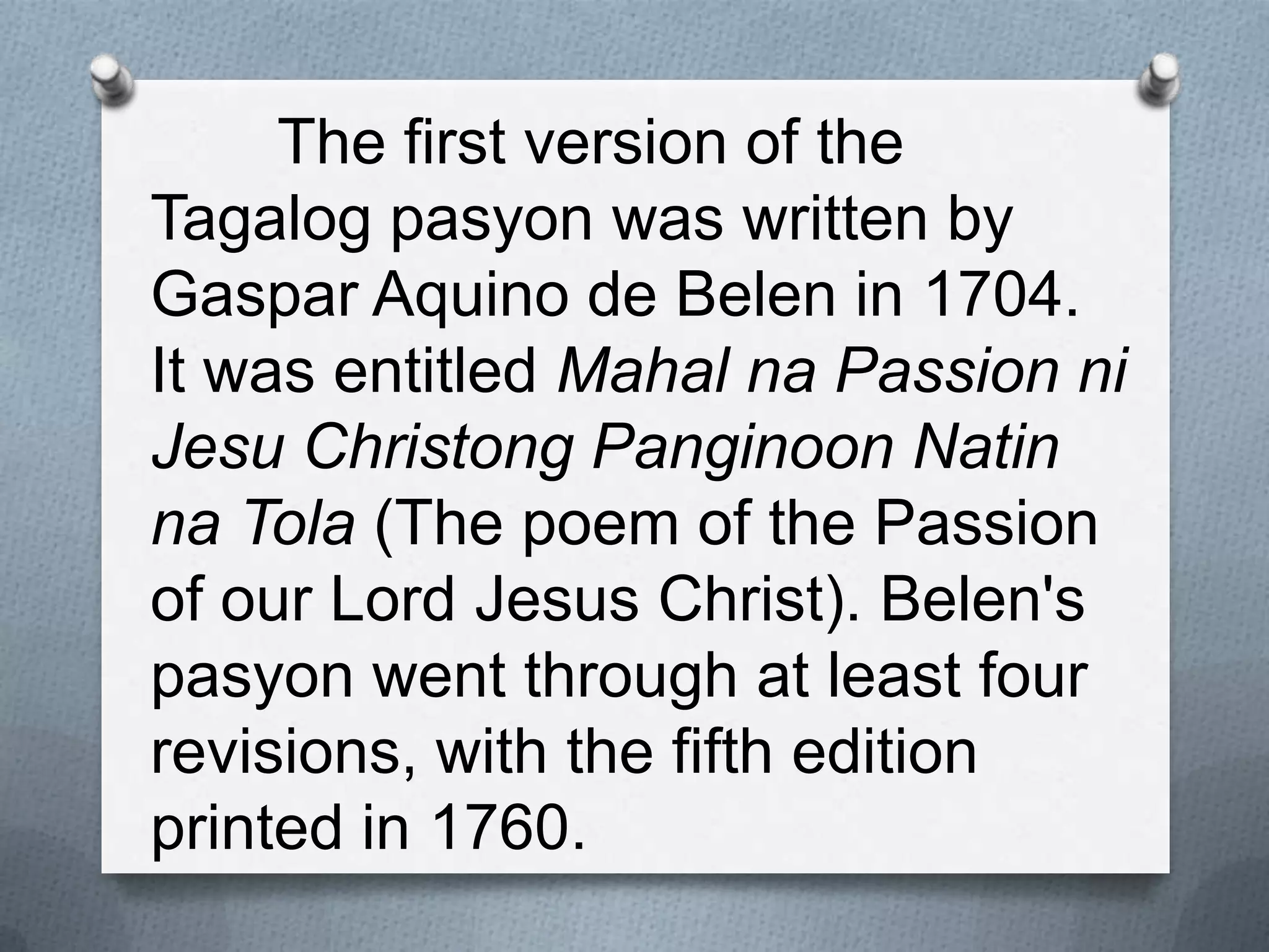 Pasyon and pastores | PPTX